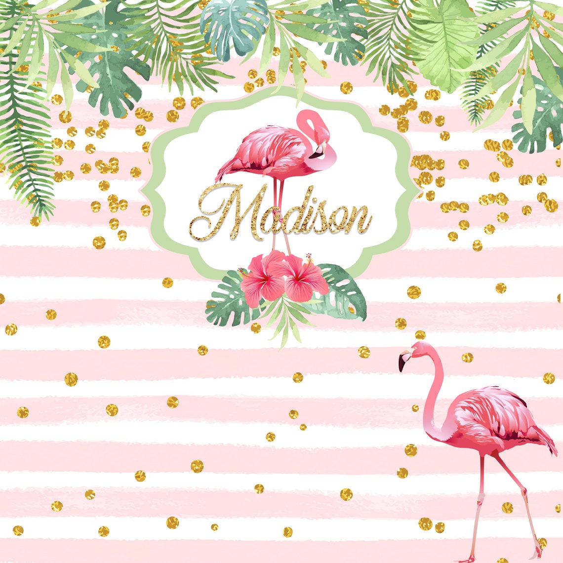 Pink Flamingo Party Photo Backdrop Flamingo Photo Backdrop - Etsy
