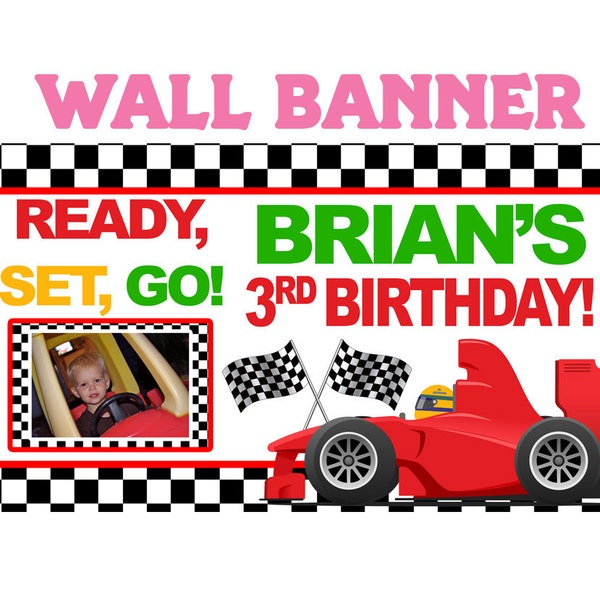 Racing Banner - Etsy