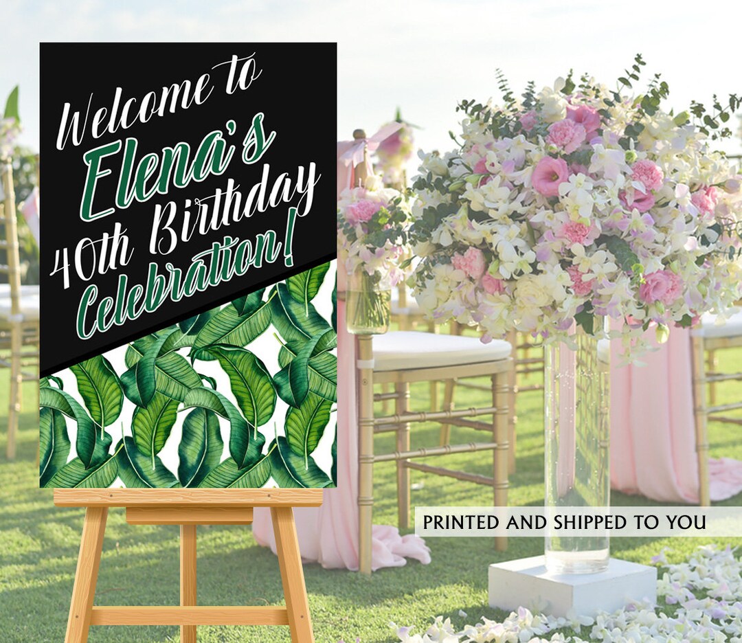 Summer Party Welcome Sign | Welcome to the Party Sign | Birthday ...