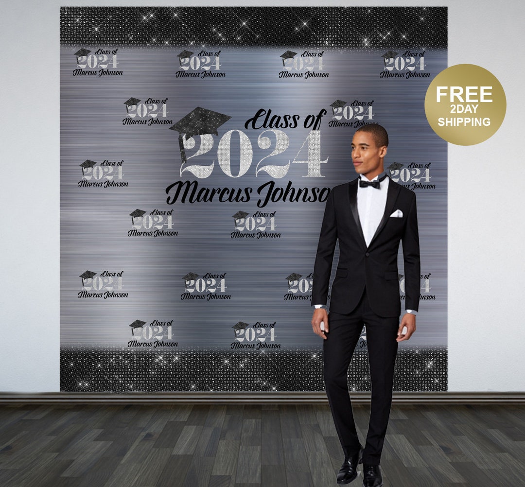 Graduation Photo Backdrop | Personalized Photo Backdrop | Class of 2024 ...