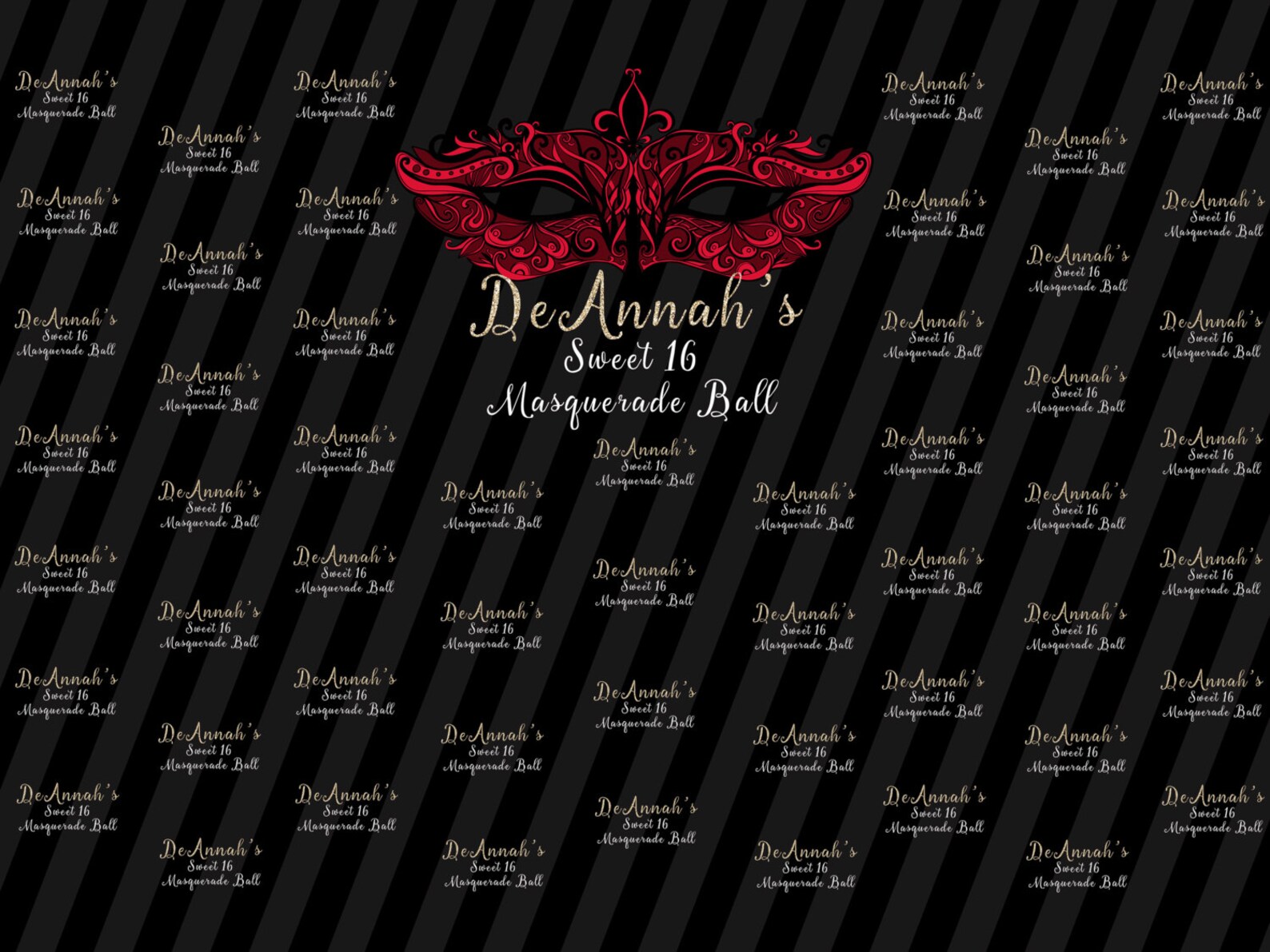 Masquerade Ball Photo Backdrop Sweet 16 Photo Backdrop - Etsy