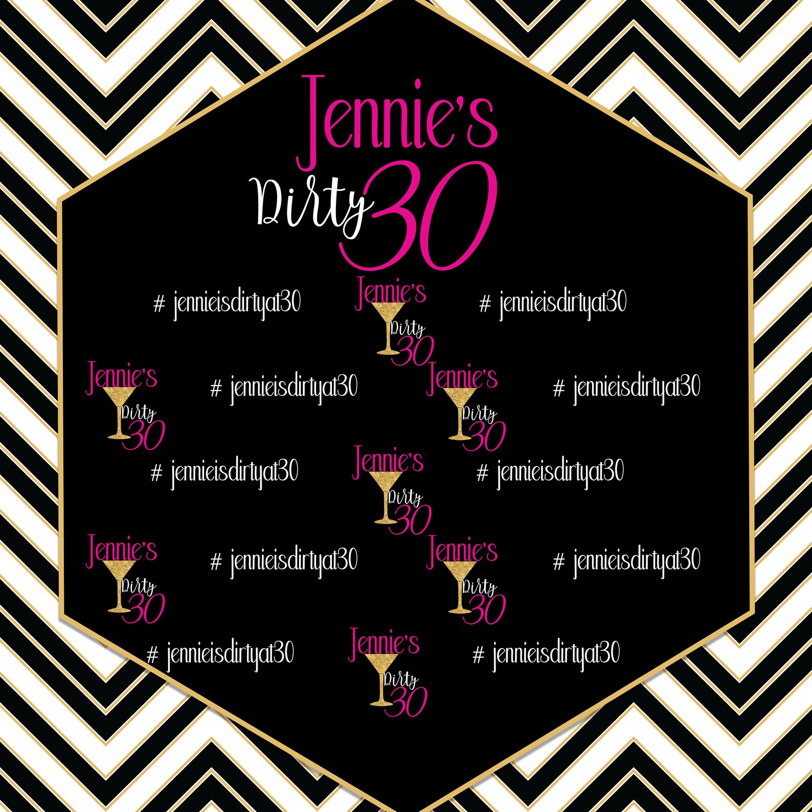 Dirty Thirty Backdrop Gold & Black Photo Backdrop 30th | Etsy