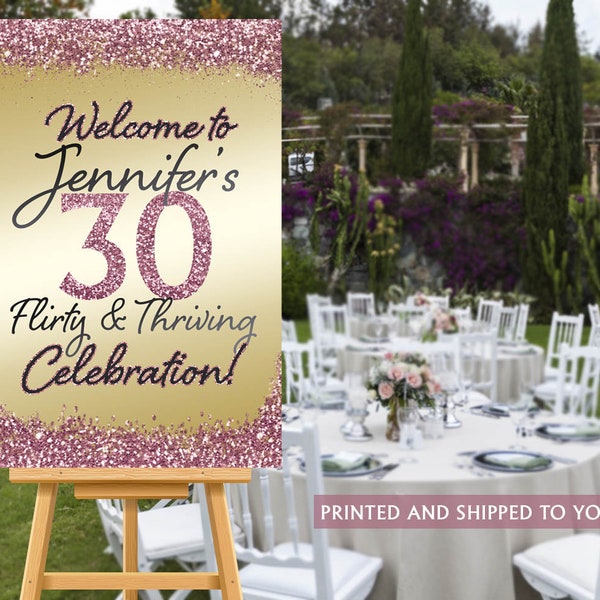 Happy 30th Birthday Welcome Sign - Etsy