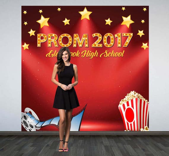 Prom Personalized Photo Backdrop Movie Theme Birthday Photo | Etsy