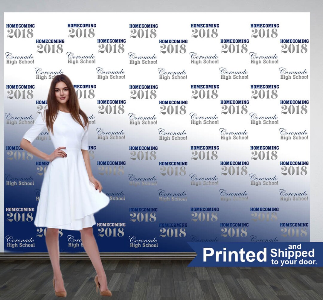 Homecoming Personalized Photo Backdrop -school Dance Photo Backdrop ...