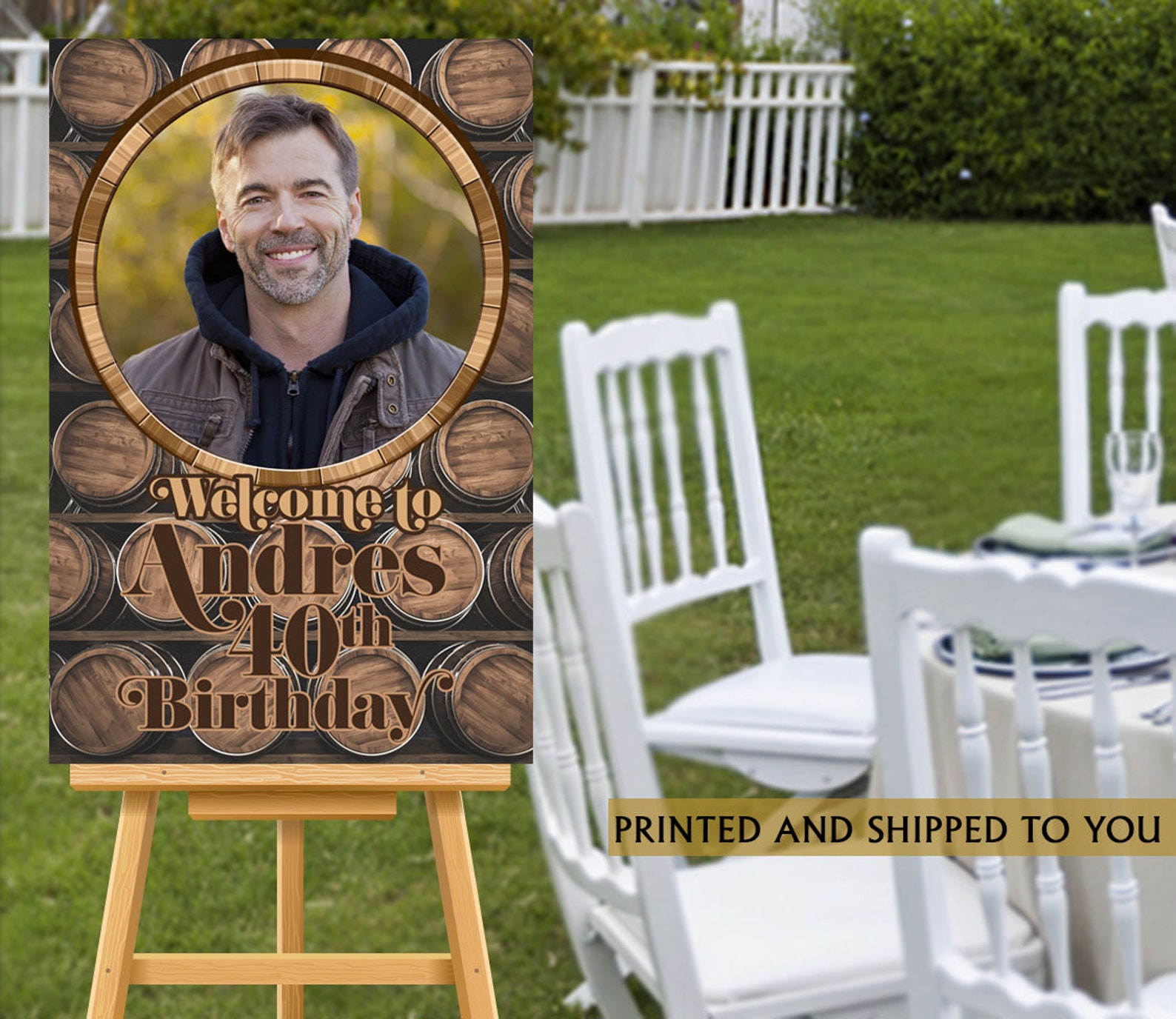 Aged to Perfection Welcome Sign 50th Birthday Party Sign - Etsy