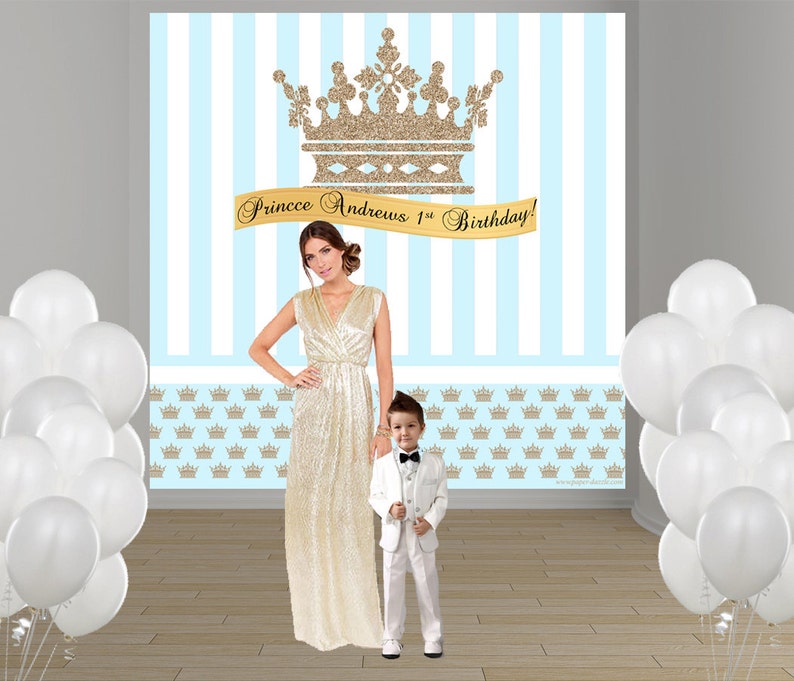 Little Prince Personalized Photo Backdrop First Birthday - Etsy