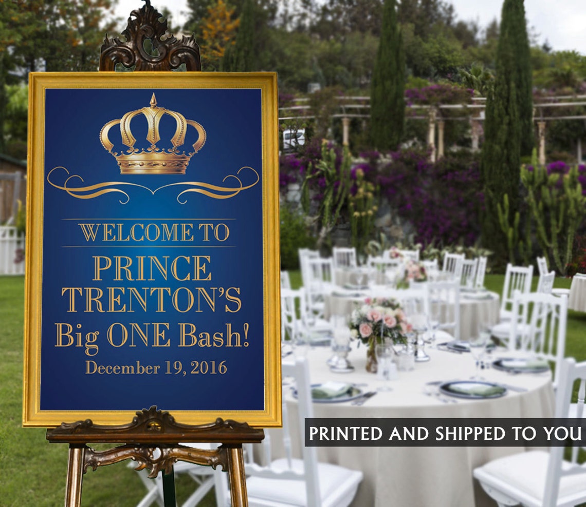 Little Prince Welcome Sign Baby Shower Prince Sign Welcom - Etsy