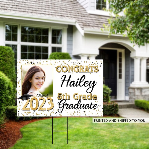 5th Grade Graduation Yard Sign - Etsy