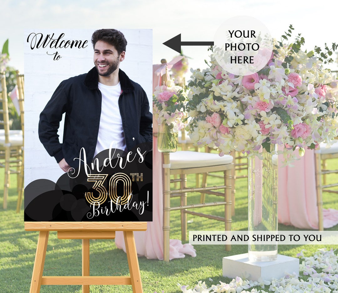30th Birthday Welcome Sign, Welcome to the Party Sign, Birthday Welcome ...