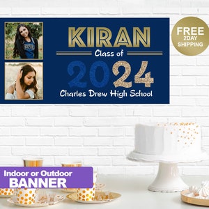 Class of 2024 Graduation Photo Banner ~ Congrats Grad Personalized ...