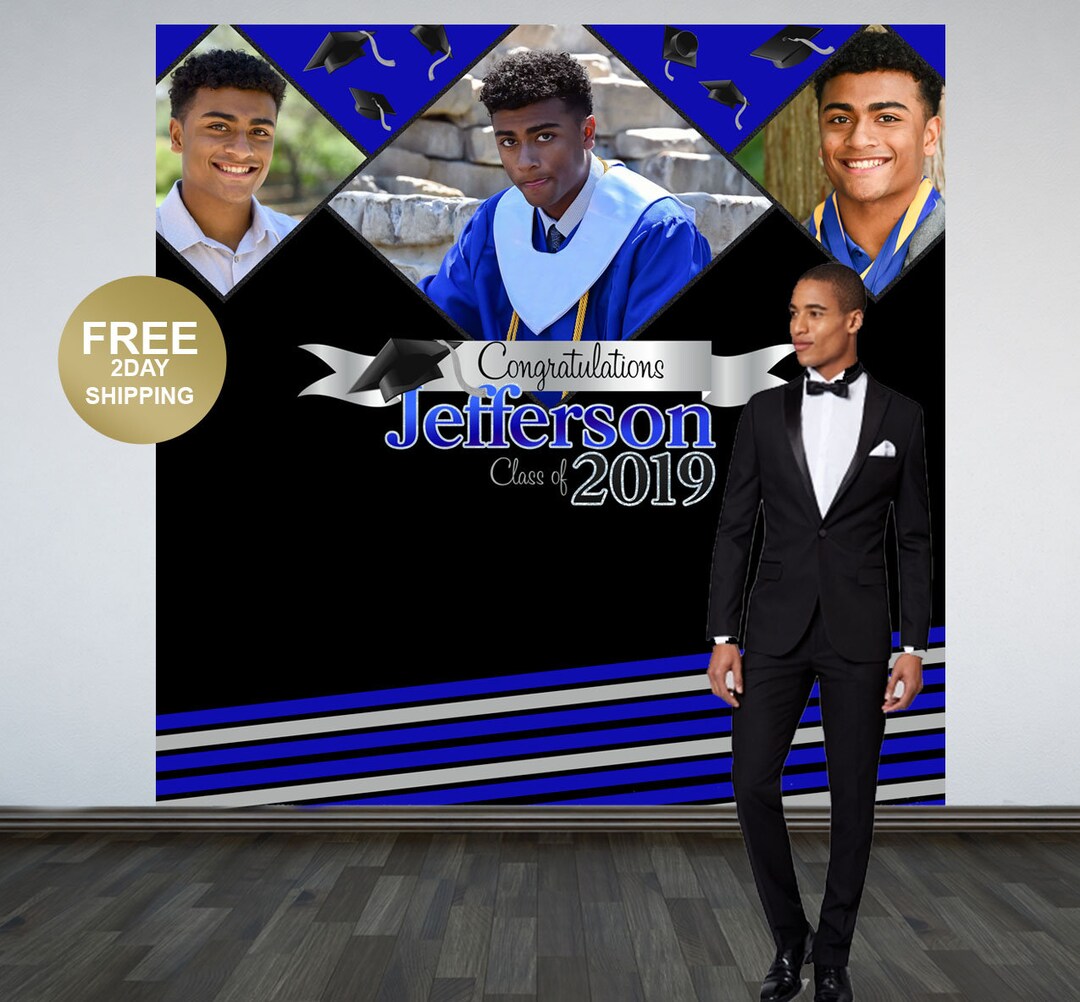 Graduation Backdrop | Congrats Grad Personalized Backdrop | Class of ...