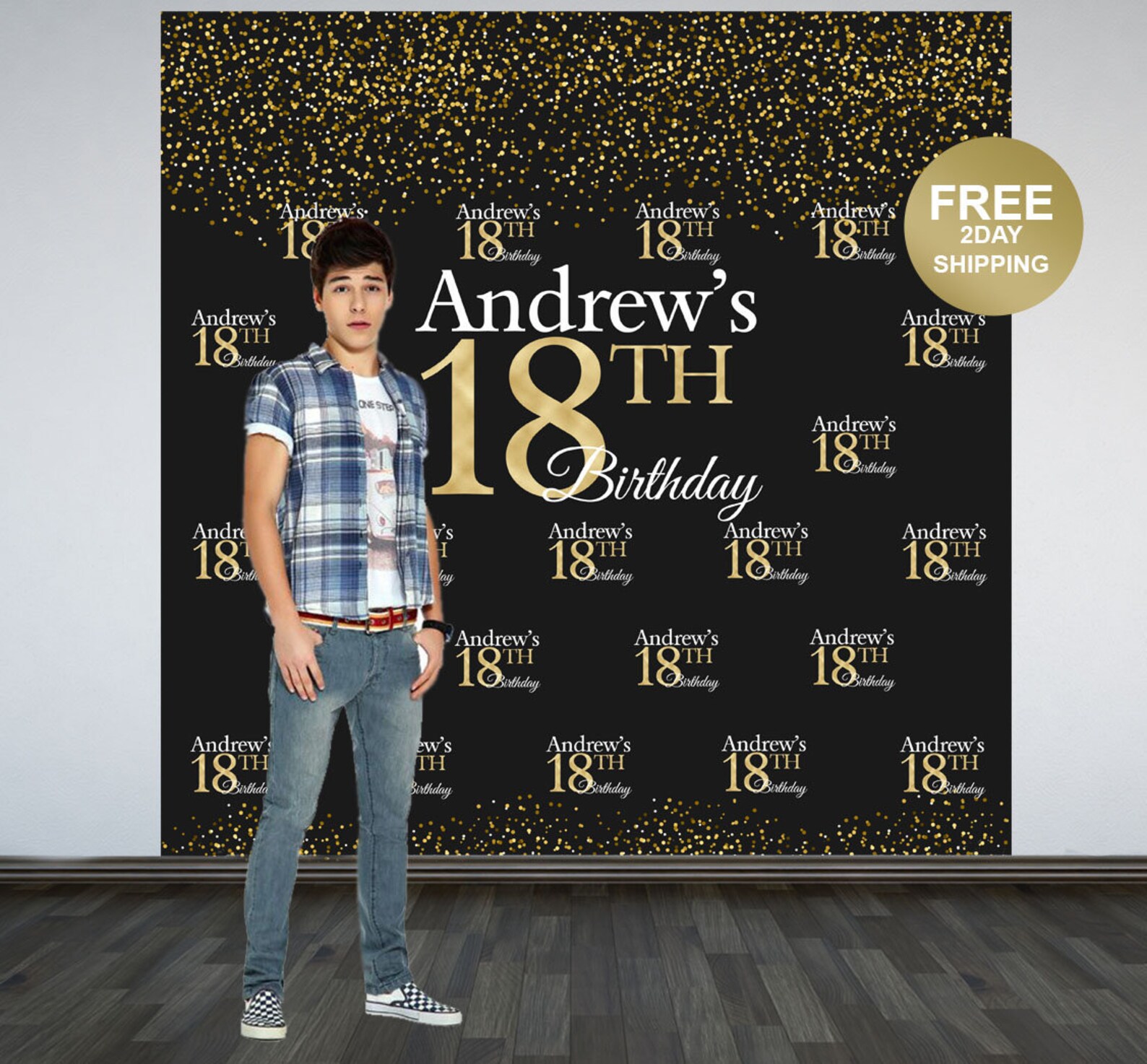 18th Birthday Backdrop Personalized Birthday Party Photo | Etsy