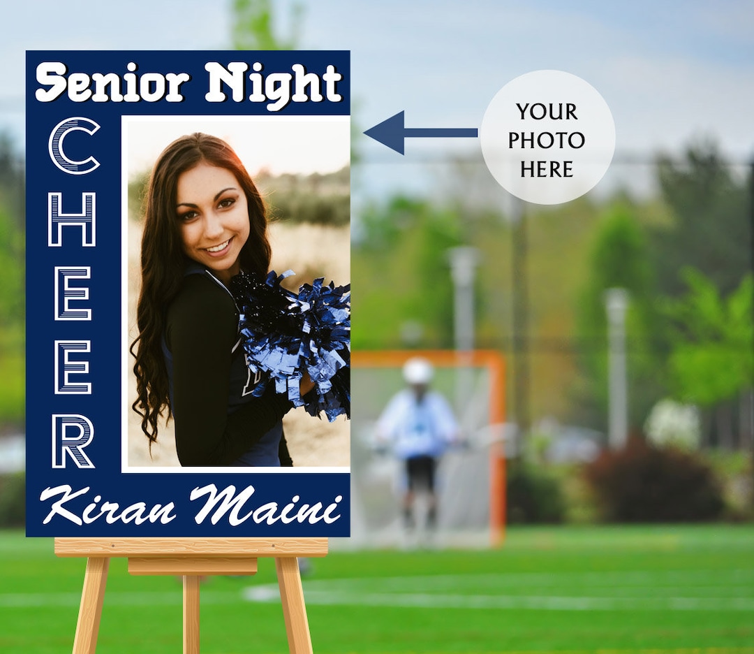 Senior Night Poster, High School Senior Night Poster, Cheer Senior ...