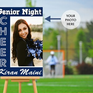Senior Night Poster, High School Senior Night Poster, Cheer Senior ...