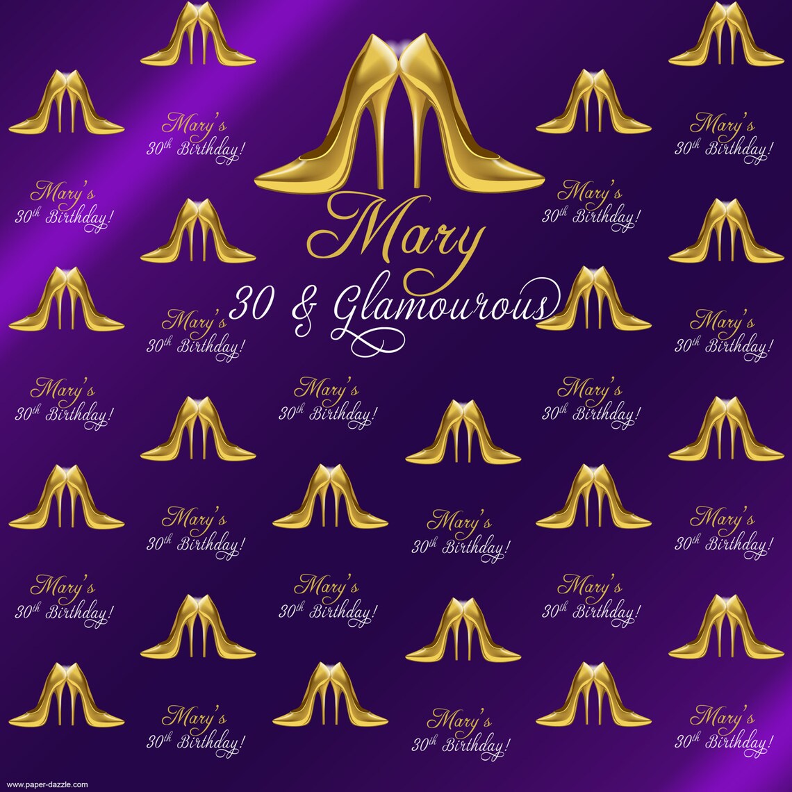 Photo Backdrop Stepping into 30 Step and Repeat Personalized | Etsy