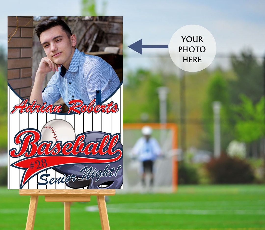 Senior Night Poster, High School Senior Night Poster, Baseball Senior ...