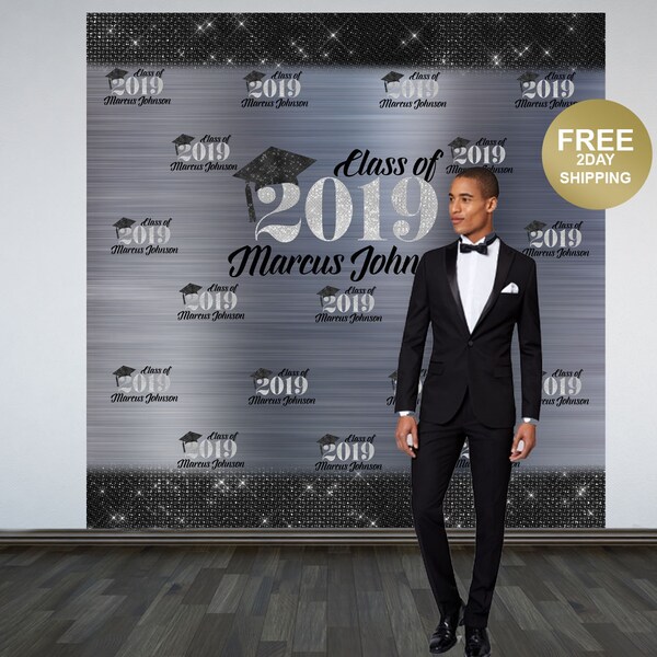 Grad Backdrop Template - Etsy