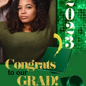 Class of 2023 Graduation Photo Yard Sign - High School Senior Welcome ...