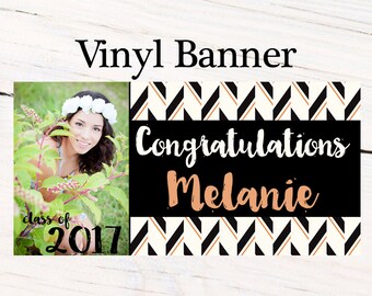 Graduation Scholar Photo Banner Personalized Party Banners