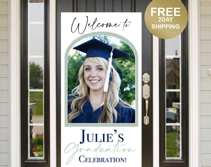 Grad Door Banner Graduation Banner Graduation Door Banner Class of 2024 ...