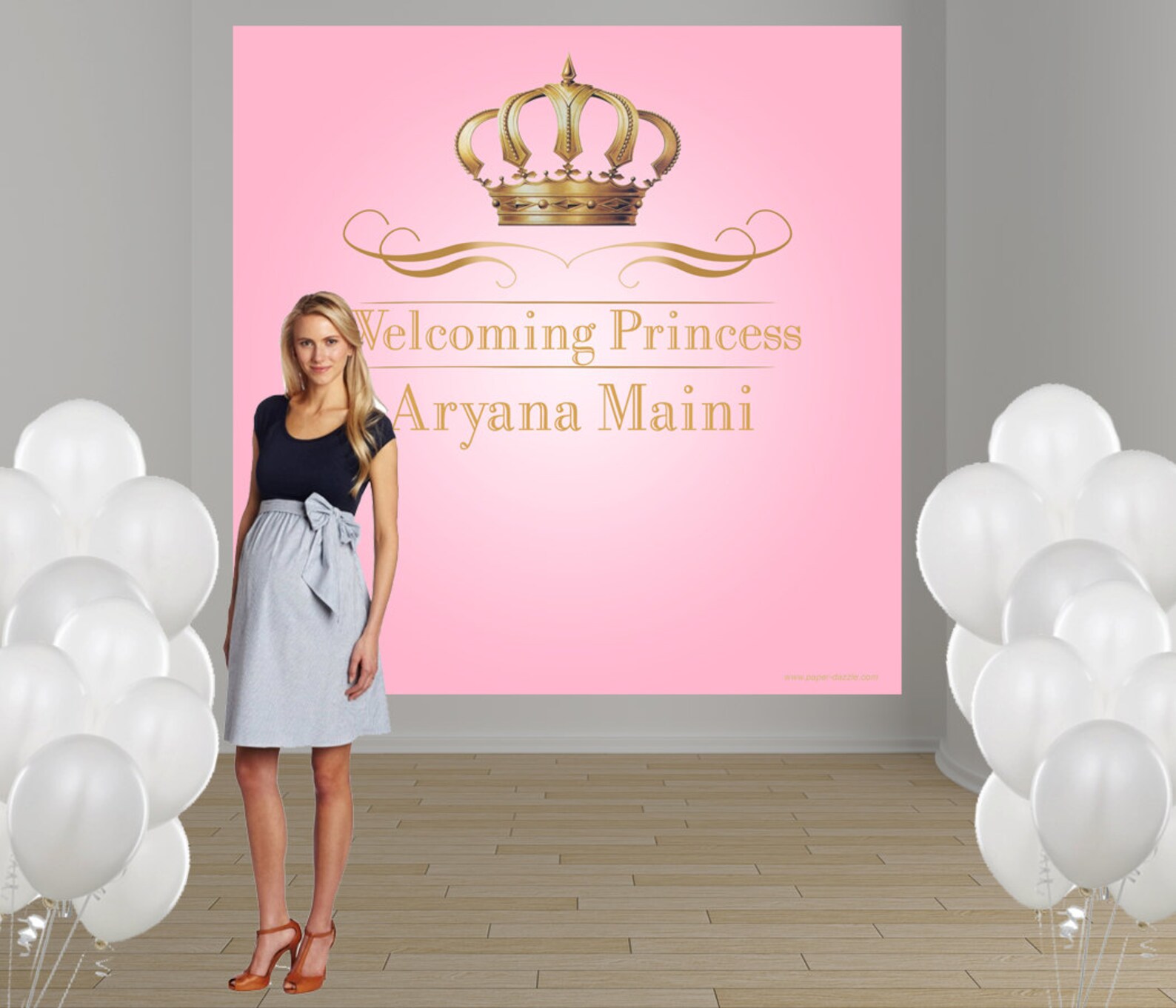 Royal Princess Birthday Party Personalized Photo Backdrop | Etsy