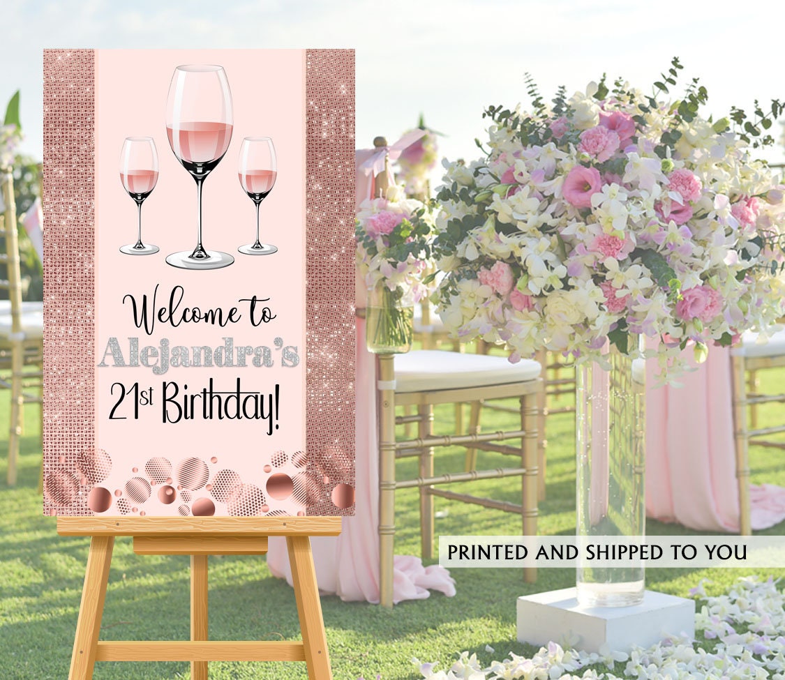 21st Birthday Party Sign