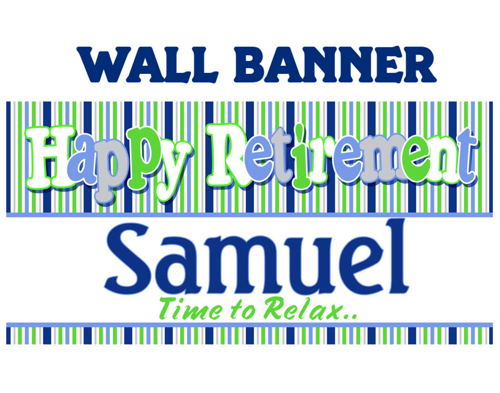 Happy Retirement Banner Personalized Party Banner Retirement | Etsy