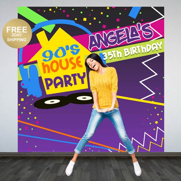 90’s House Party Backdrop - Etsy