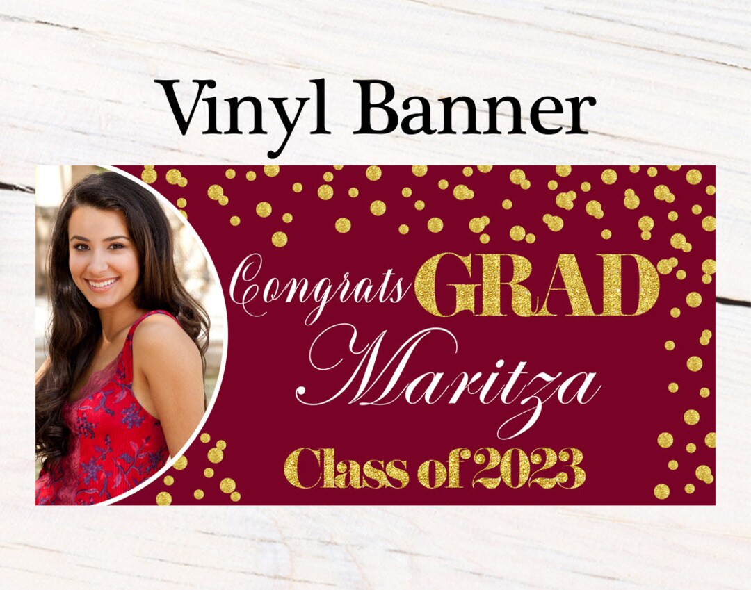 Class of 2023 Graduation Photo Banner ~ Congrats Grad Personalized ...