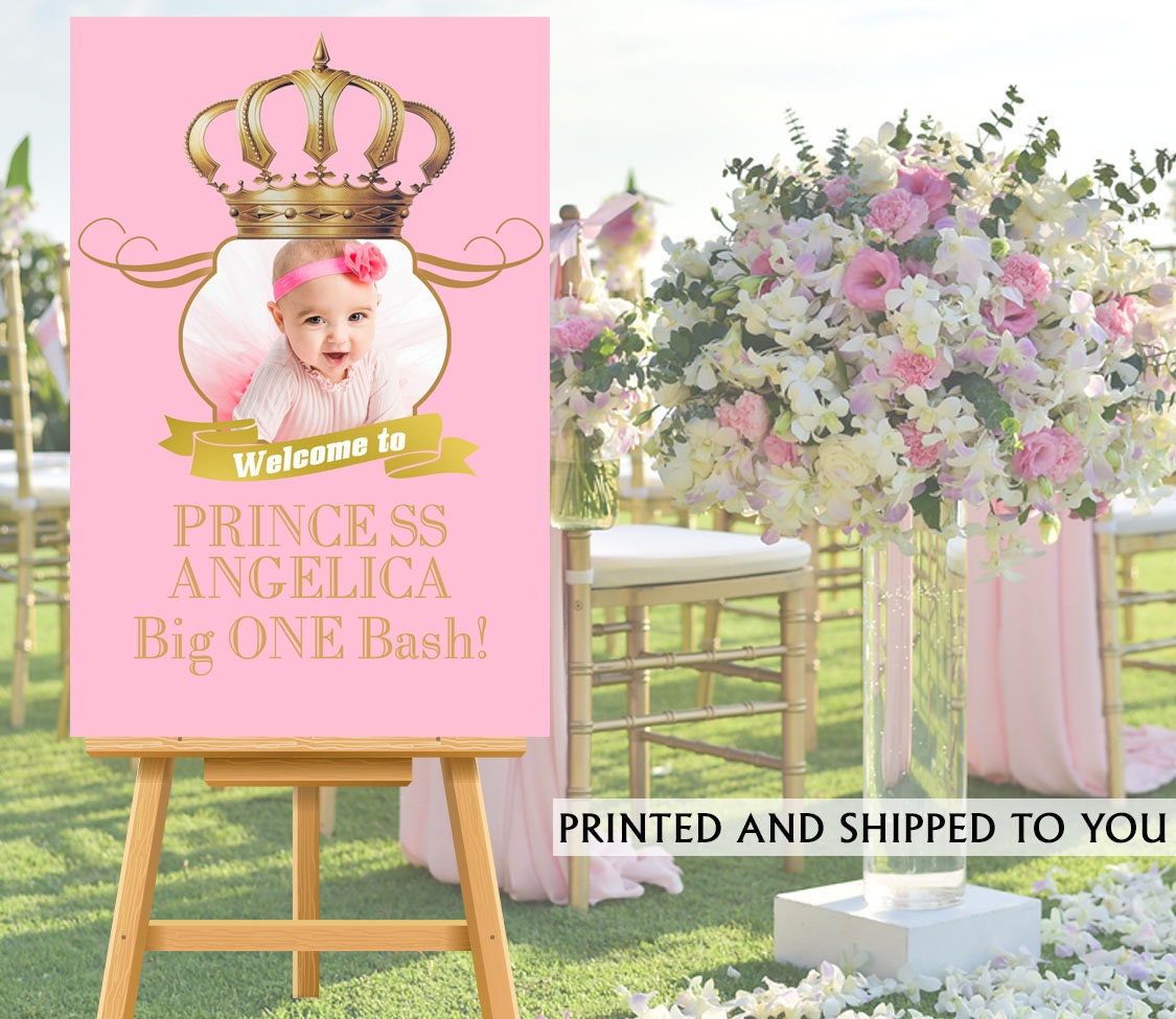 Royal Princess Party Welcome Sign Welcome to the Party Sign | Etsy