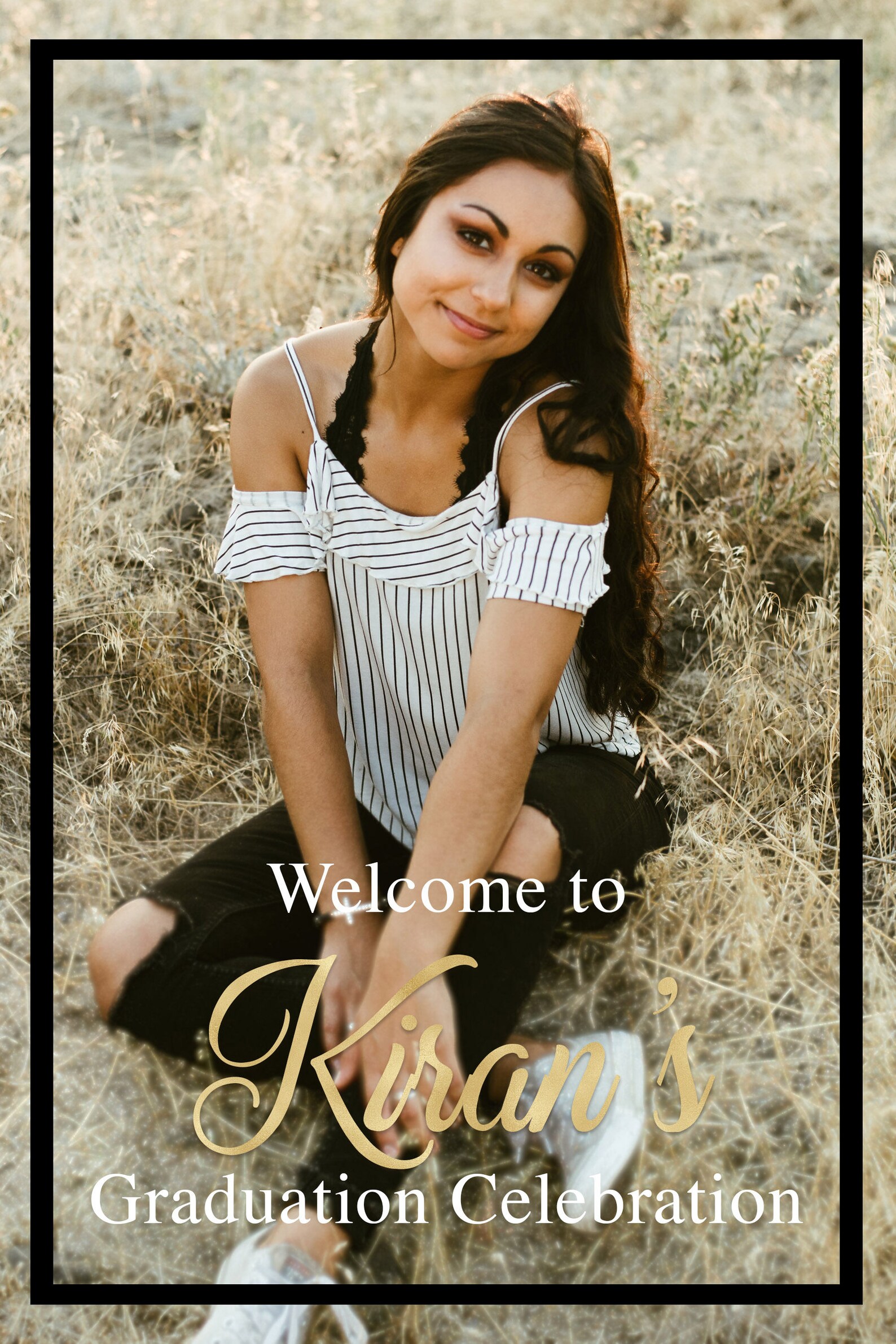 Graduation Photo Welcome Sign Grad Party Welcome Sign | Etsy