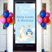 Welcome Home Baby Door Banner, Personalized Baby Boy Party Banner, It's ...