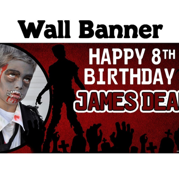 Zombies Banner - Etsy