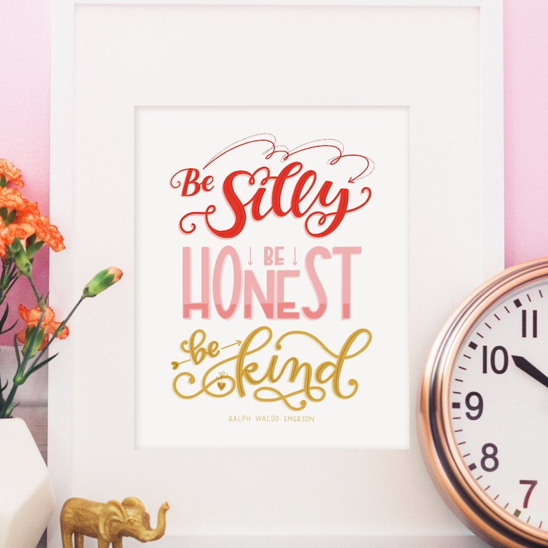 Be Silly Be Honest - Etsy