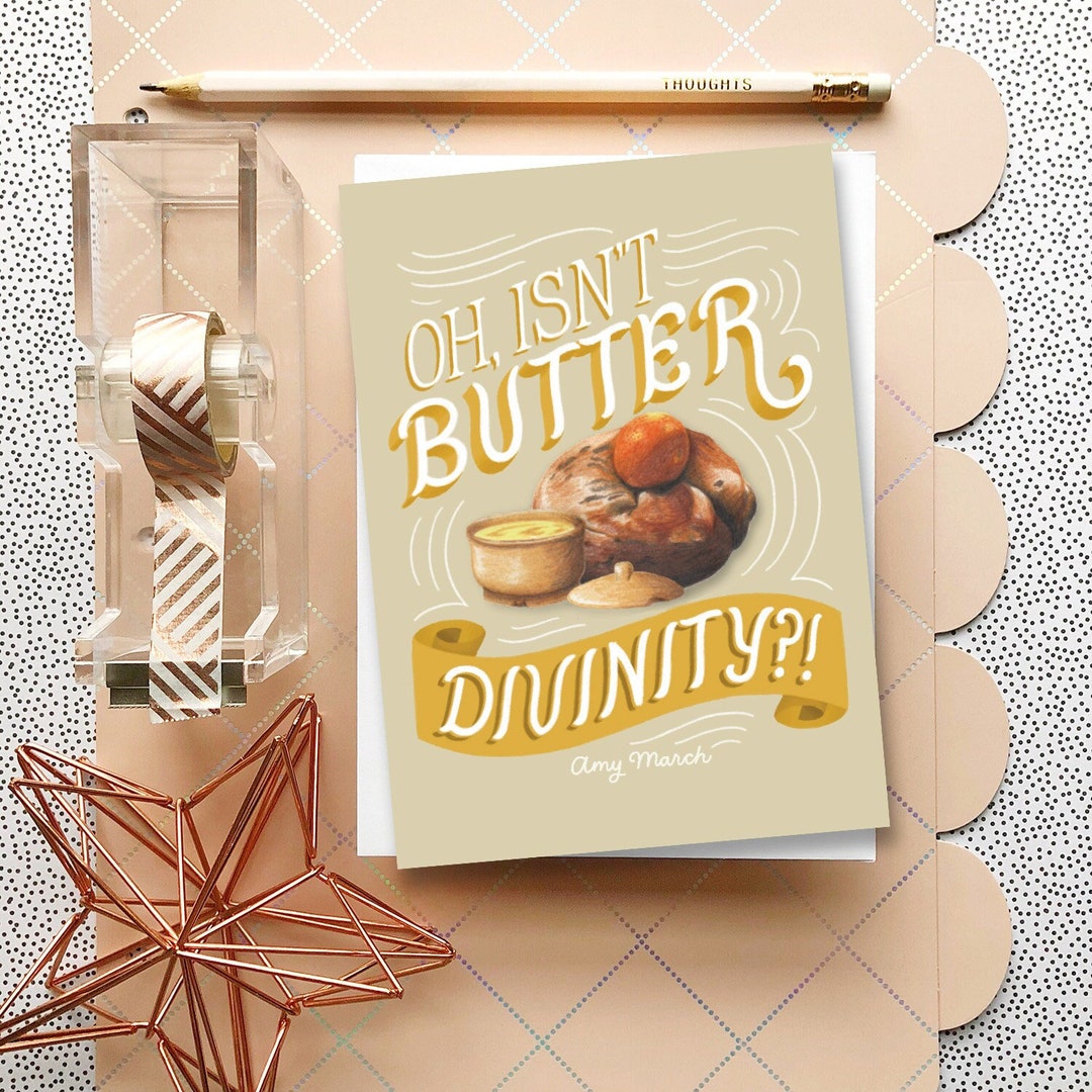 Little Women Isn't Butter Divinity Christmas Card | Funny Christmas ...