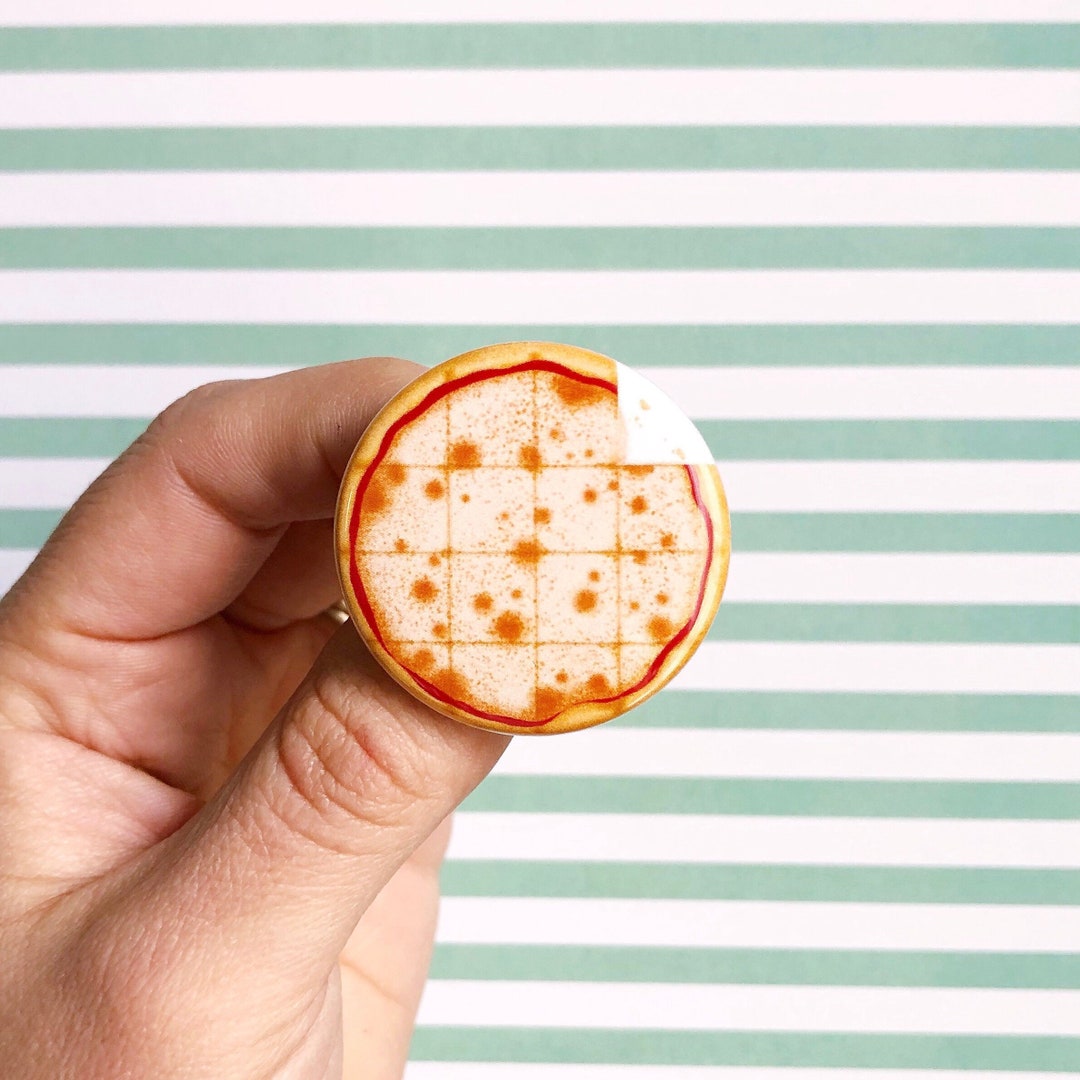 Pizza Button// Button for Kids// Gift for Kids// Chicago Styled Pizza ...