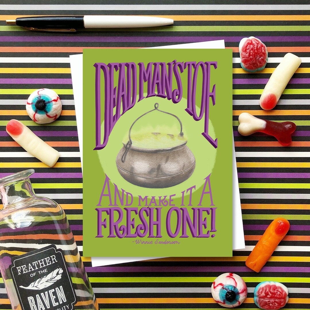 Dead Man's Toe Hocus Pocus Greeting Card | Halloween | Halloween Gift ...