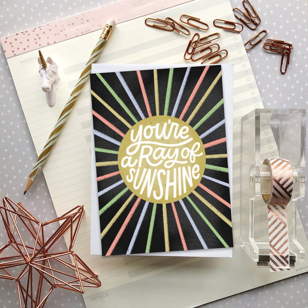 You're a Ray of Sunshine Greeting Card | Girlfriend Gift | Sister Gift ...
