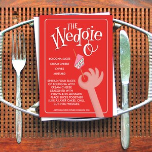 Mid Century Cocktail Appetizer Recipe Greeting Card Set | Stationary ...