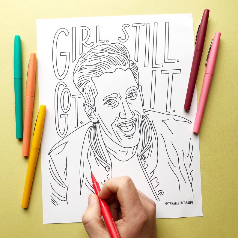 Queer Eye Adult Coloring Pages | Adult Coloring Books | Coloring Book ...