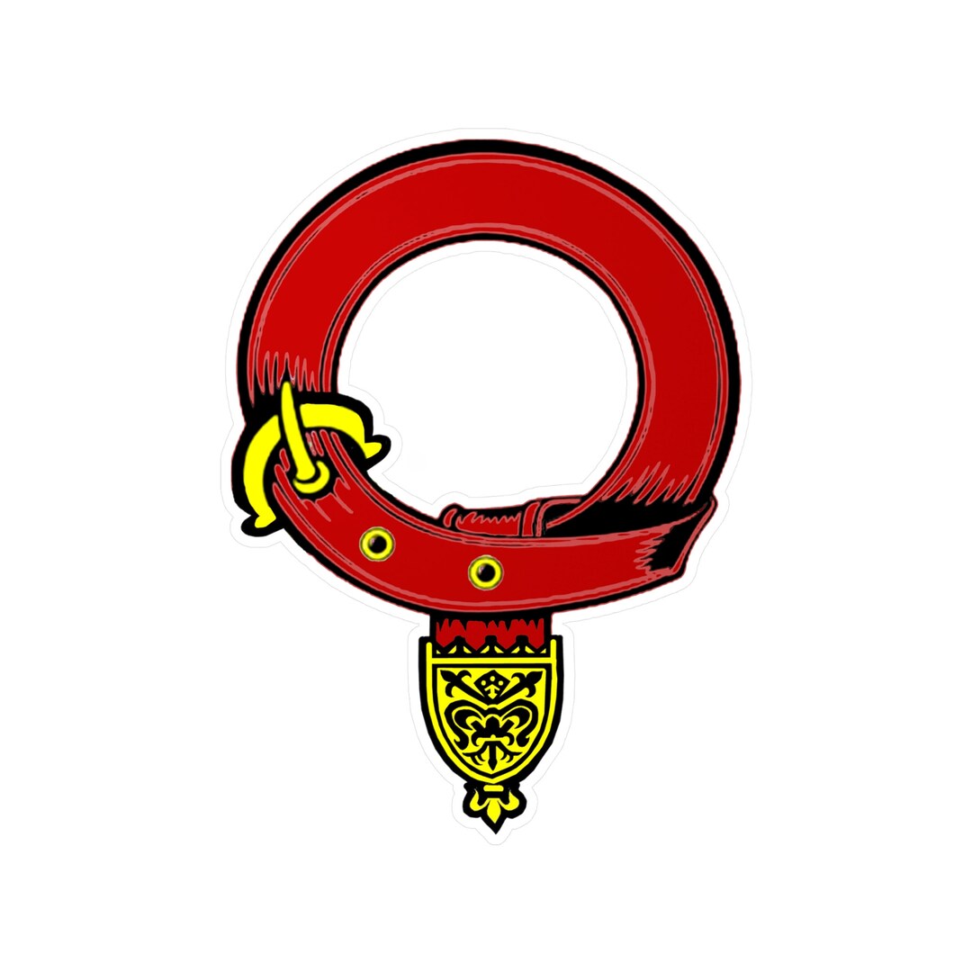 Sticker: Medieval Squire Red Belt Vinyl Decal, Kiss Cut - Etsy