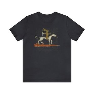 Medieval Rabbit Rides Whatever He Wants - Medieval Marginalia T-shirt ...