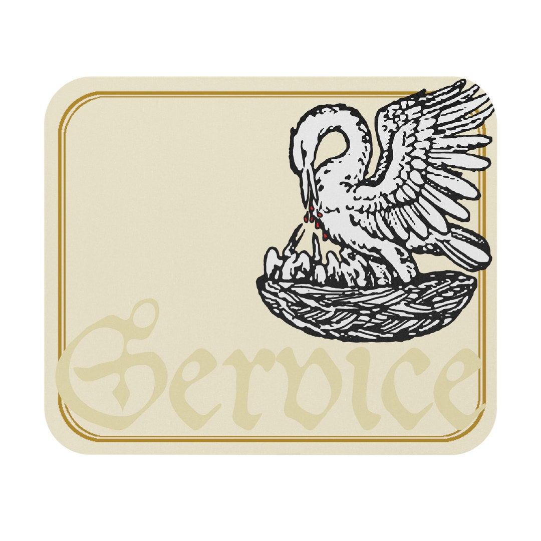 Mouse Pad, Pelican, Medieval Heraldry, Service - Etsy