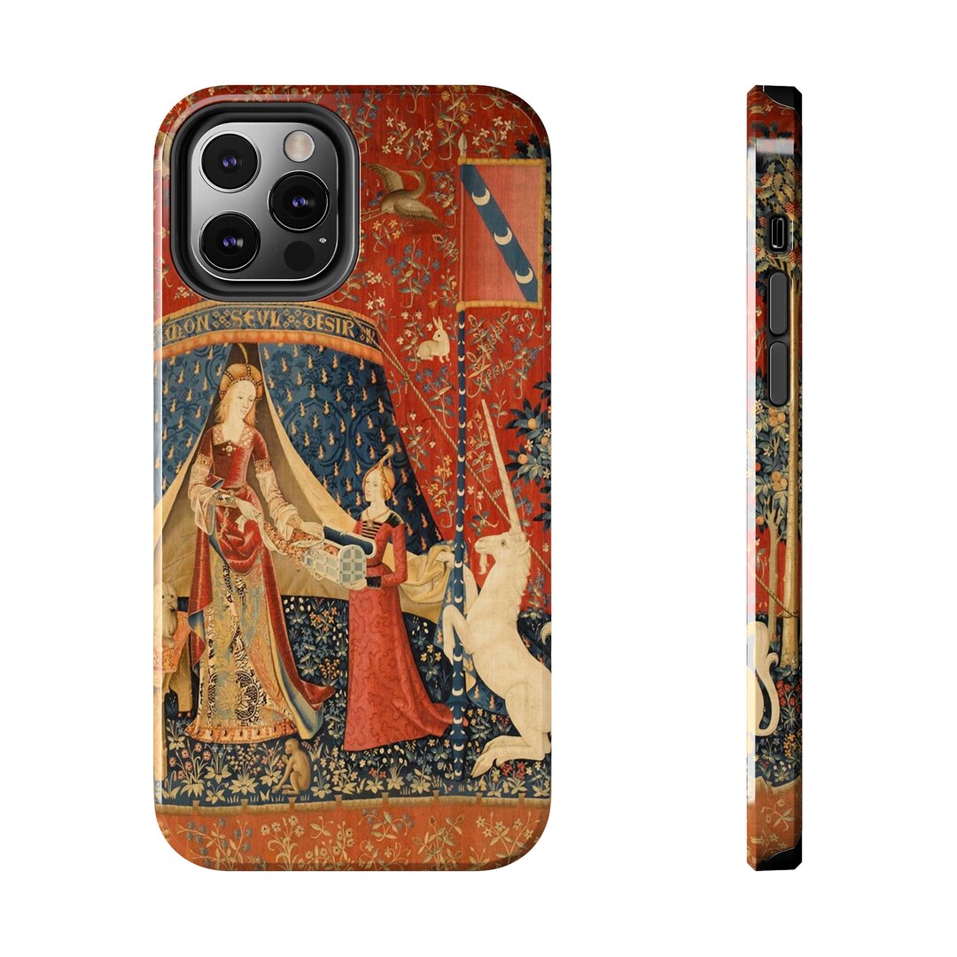 Phone Case: Lady and the Unicorn Tapestry, Medieval Illumination, Case ...