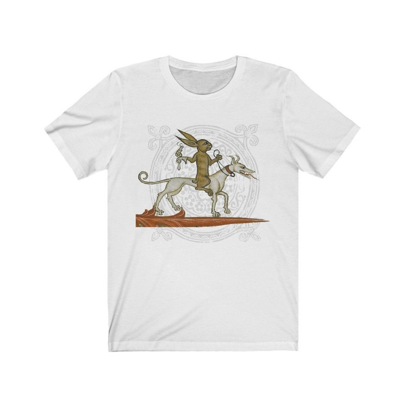 Medieval Rabbit Rides Whatever He Wants Medieval Marginalia - Etsy