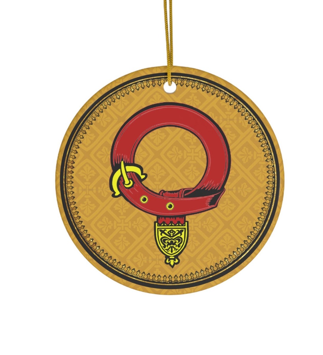 Ornament: Medieval Red Belt, Squire, - Etsy