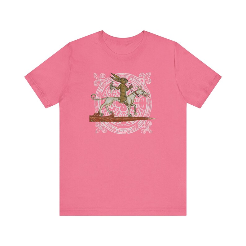 Medieval Rabbit Rides Whatever He Wants - Medieval Marginalia T-shirt ...