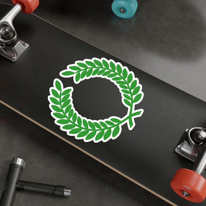Sticker: Medieval Laurel Vinyl Decal, Kiss Cut - Etsy