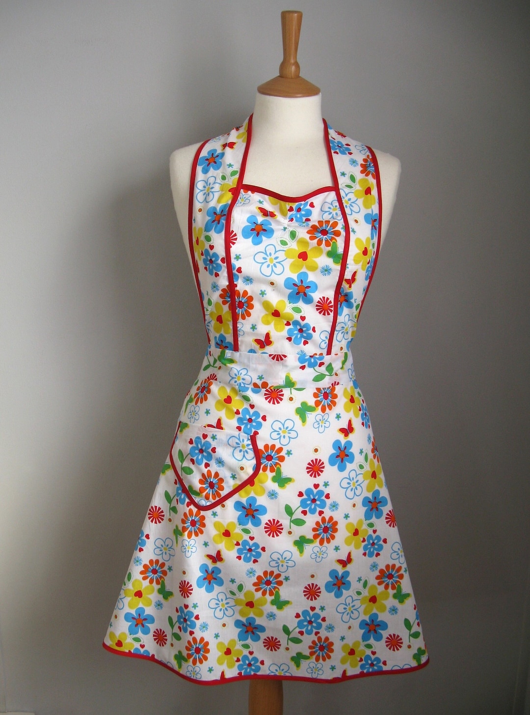 Daisy Apron 1940s Apron Womens Apron Retro Apron Vintage Style Apron ...